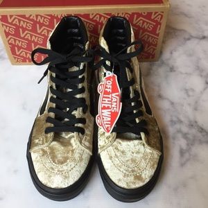 Vans | Shoes | Vans Nwb Sk8hi Crushed Velvet Hitops | Poshmark